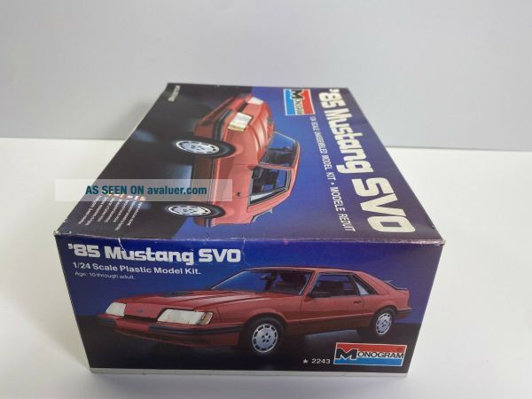 Monogram 1:24 Scale 1985 Ford Mustang SVO Boxed Model Kit | #29935123