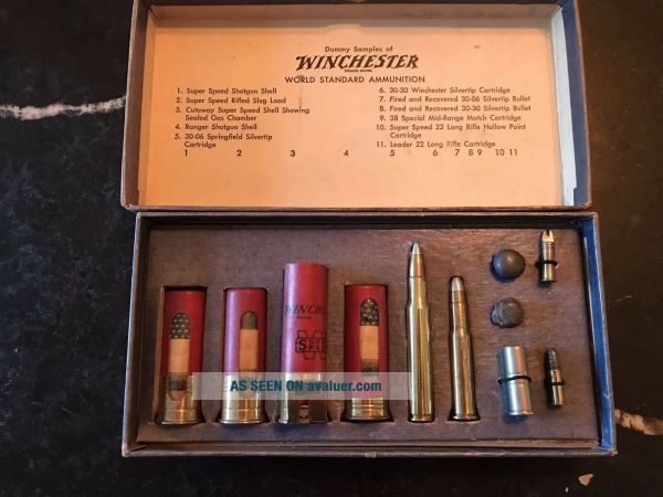 Rare Vintage Winchester Dummy Sample Shotshells And Cartridges ...