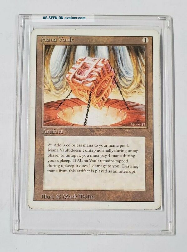 Mana Vault Revised Edition Magic The Gathering MTG RARE CARD | #29949957