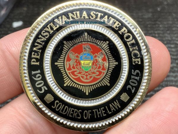 1905 - 2015 Pennsylvania State Police “Soldiers Of The Law” Rare ...
