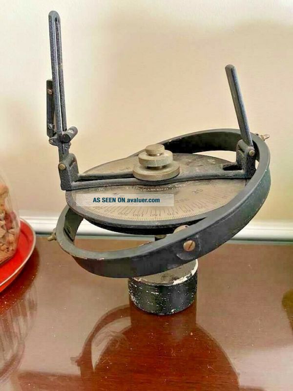 Vintage The A Lietz Co Nautical Ships Transit Compass HUGE | #29973252
