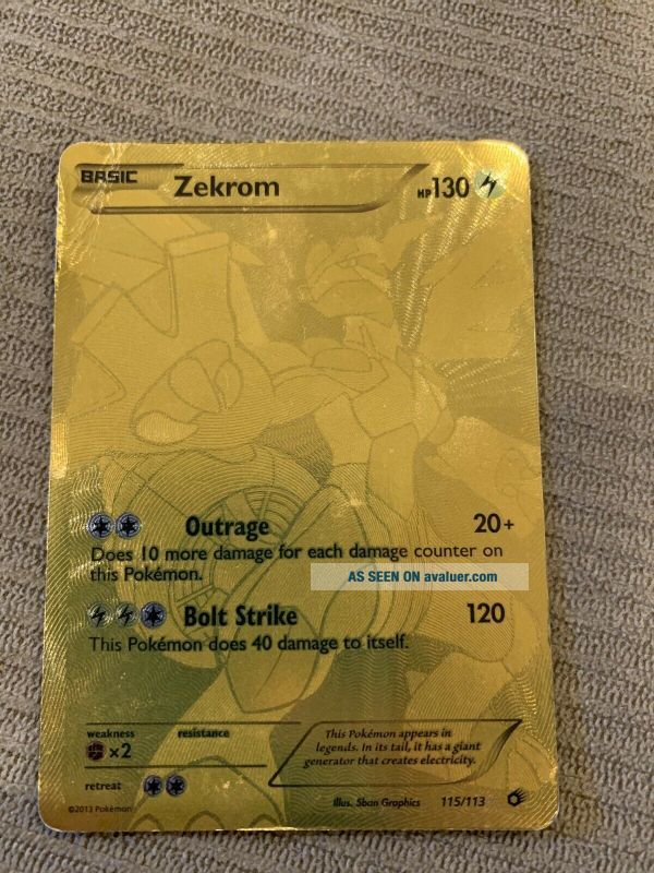 Zekrom Gold Secret Full Art Ultra Rare Card 115/113 | #29986204