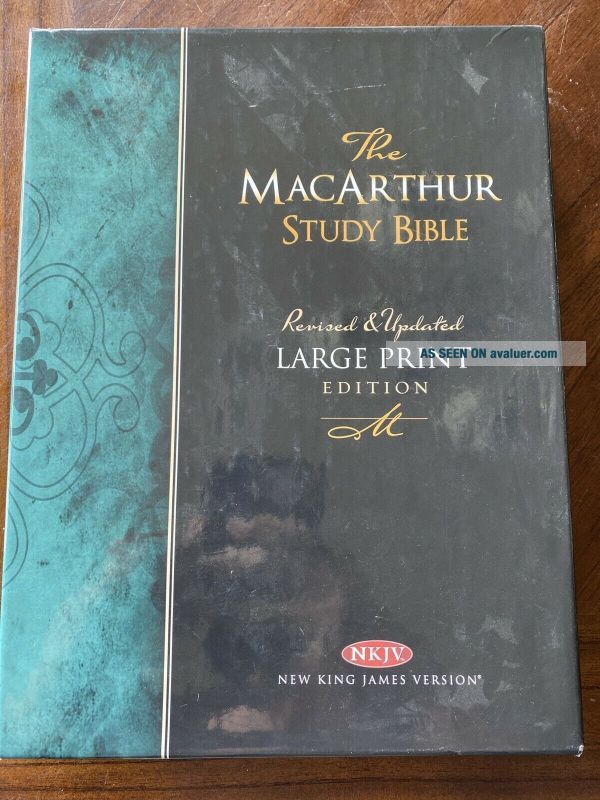 The MacArthur Study Bible Revised/Updated Large Print Edition (Leather ...