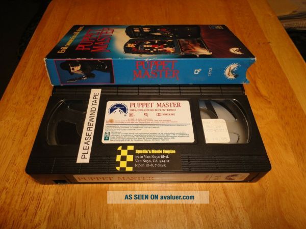 Puppet Master (VHS, 1989) Paul Le Mat Paramount Full Moon Rare Horror ...