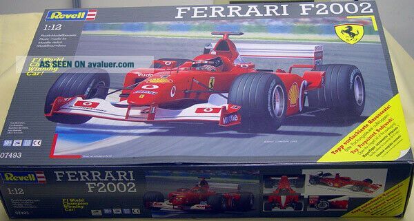 Rare Revell 1/12 FERRARI F2002 F1 Racing Car Model Kit, Marlboro Decals ...