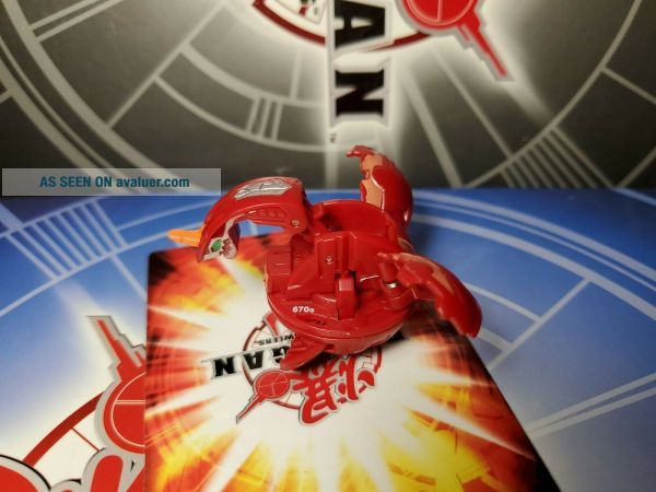 Bakugan Spin Dragonoid Red Pyrus Special Attack 670G & Cards | #30084293