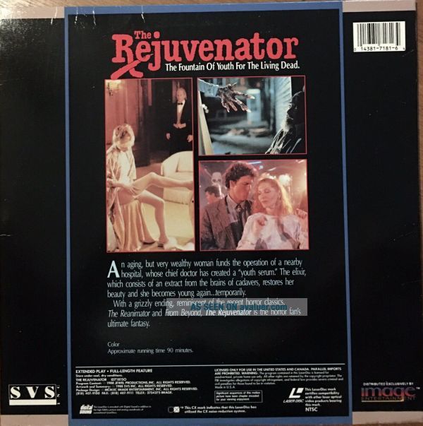 The REJUVENATOR Laserdisc - ULTRA RARE HORROR | #30108104