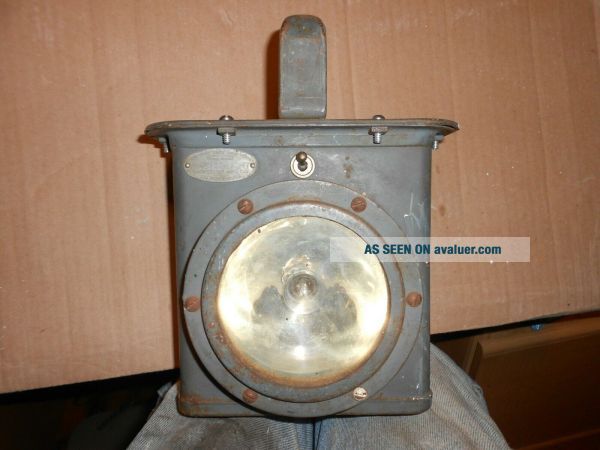 Antique Rail Road Speeder Fairmont Motor Car Headlight Lamp Train ...