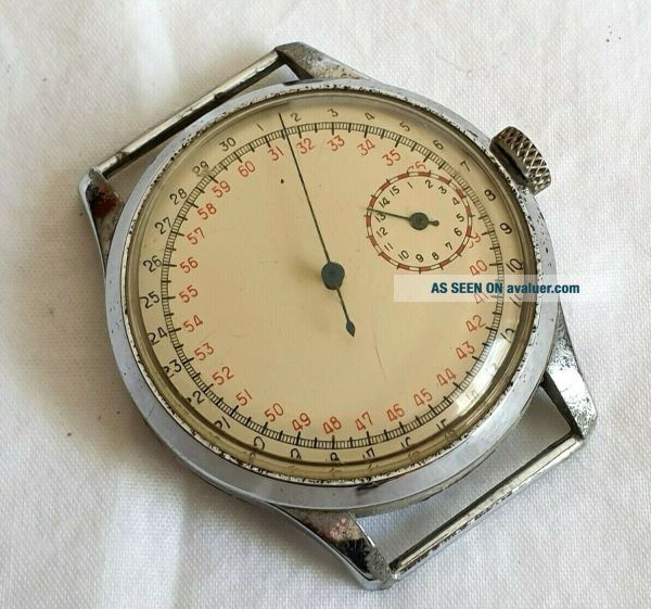 Rare Vintage WW2 British Military Wrist Worn Fixed Lug Stopwatch - For ...