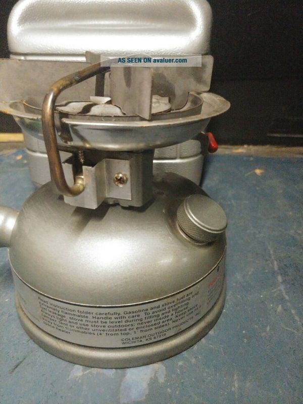 Coleman Dual Fuel 533 Single Burner Camp Stove With Hard Carry Case ...