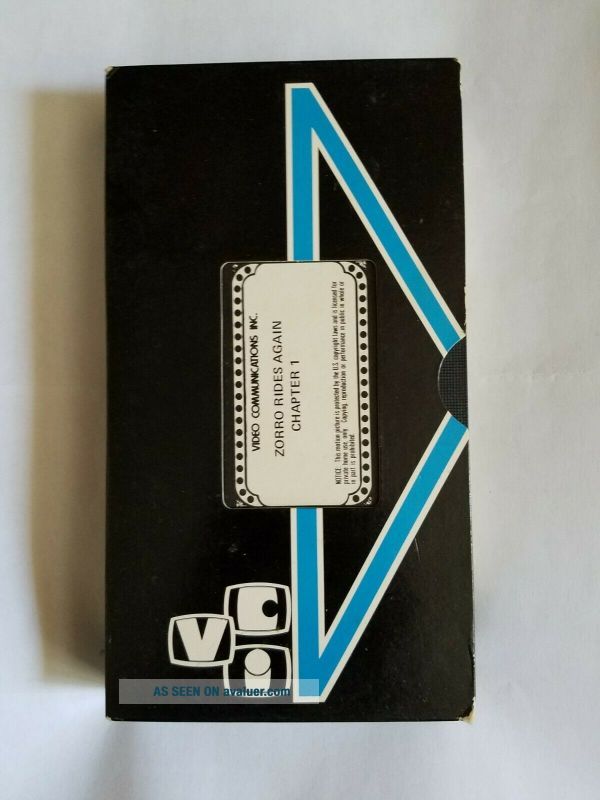 Zorro Rides Again VHS Chapter 1 Rare VCI Sideloader Ancient | #30144140