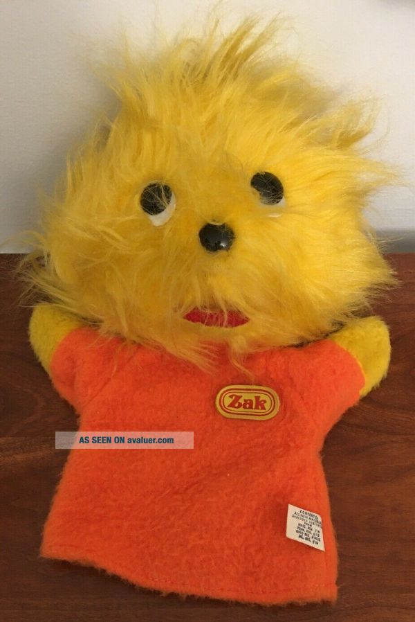 1974 Animal Fair Plush Hand Puppet Zak Monster Friend Of Henry Dog Rare ...