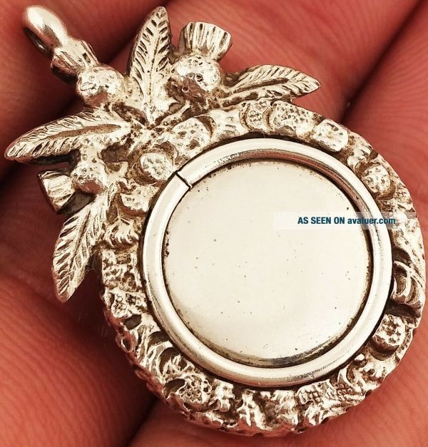 STUNNING ANTIQUE HALLMARKED SOLID SILVER SCOTTISH THISTLE ALBERT CHAIN ...