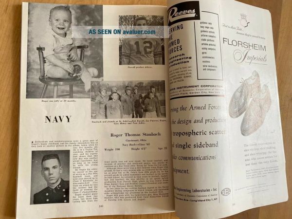 Rare Vintage VHTF 1963 Army Vs Navy Midshipmen Football Program Roger ...