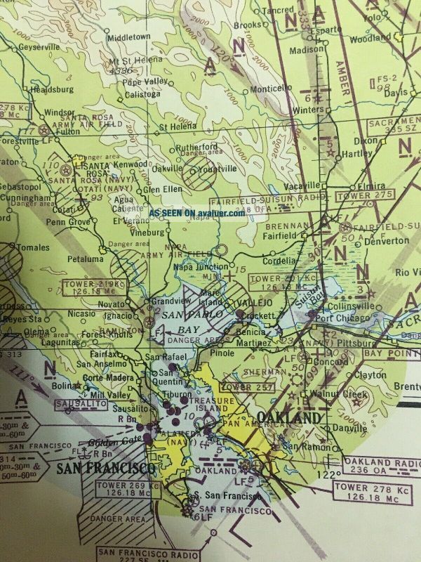 Ex - POW Estate WW2 Document: 1944 Aeronautical Chart 6M Formerly ...