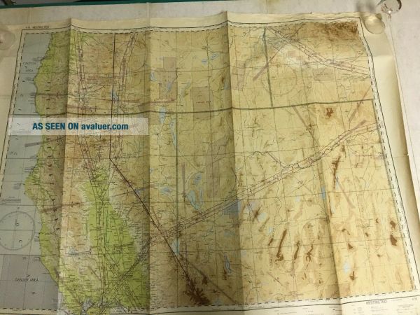 Ex - POW Estate WW2 Document: 1944 Aeronautical Chart 6M Formerly ...