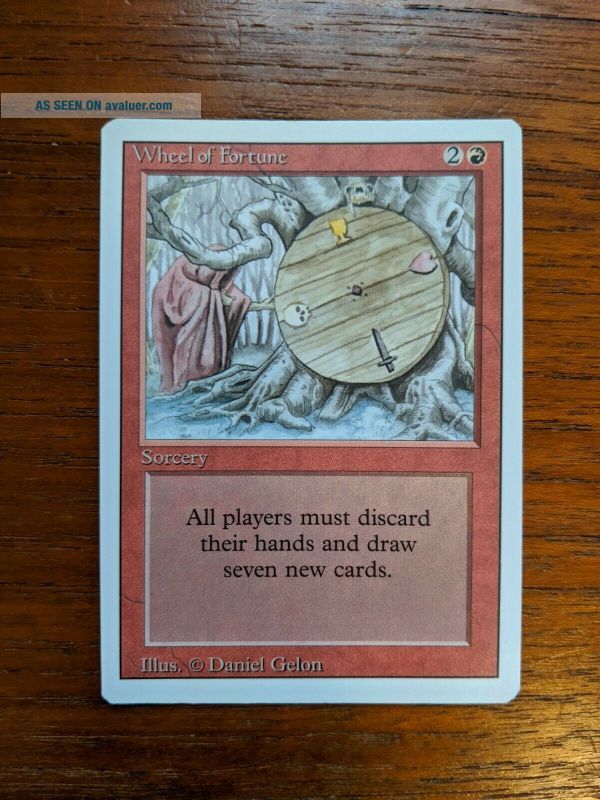 Vintage Magic - Magic The Gathering MTG Revised Wheel Of Fortune ...