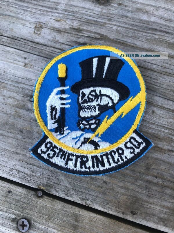 Rare Vtg Vietnam War 70s 80s 95th Fighter Interceptor Squadron Patch 3 ...