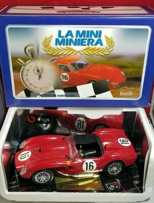 Rare 1:18 La Mini Miniera Burago Ferrari 250 Testa Rossa 3007 Red ...