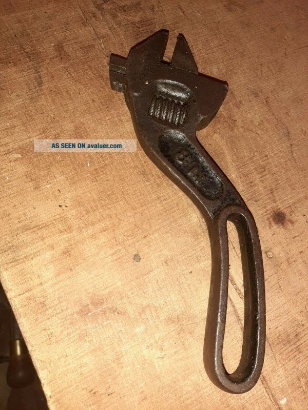 Old Antique Or Vintage B & C Adjustable 8 Inch Curved Handle Monkey ...