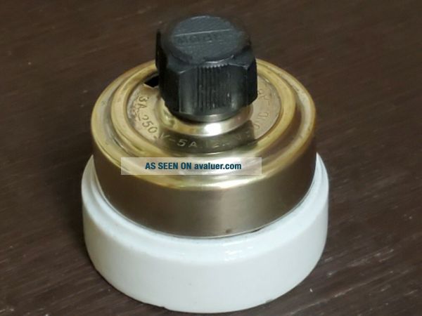 Vintage Arrow Rotary Light Switch Brass/ Porcelain Bakelite Knob ...
