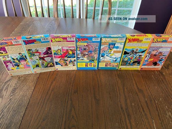 X - Men The Animated Series Marvel VHS Cartoon Volume 1 2 3 4 5 6 7 ...