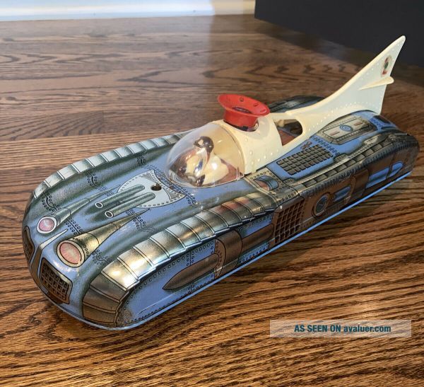 Vintage Rare Tin Toy Space Car Rocket Battery Operated | #30415981