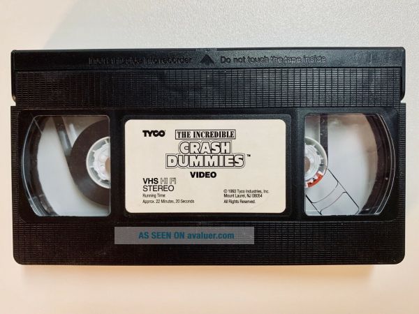 Vintage 1993 THE INCREDIBLE CRASH TEST DUMMIES VIDEO RARE VHS CARTOON ...