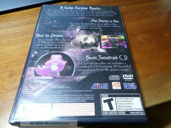 ETERNAL POISON (Sony Playstation 2) Atlus RPG Game PS2 Classic Rare ...