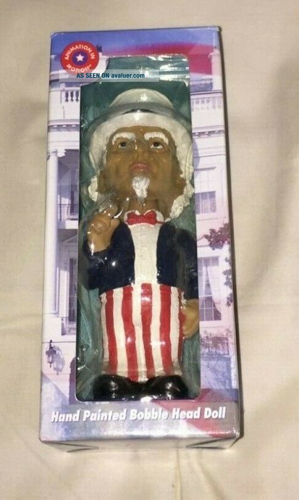 Uncle Sam Hand Painted Bobble Dobble Bobble Head Limited Edition RARE ...