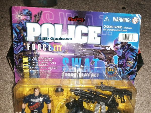 RARE VINTAGE CHAP MEI POLICE FORCE SWAT Series 3 Motorcycle Vehicle ...