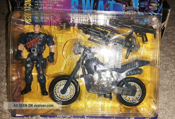RARE VINTAGE CHAP MEI POLICE FORCE SWAT Series 3 Motorcycle Vehicle ...