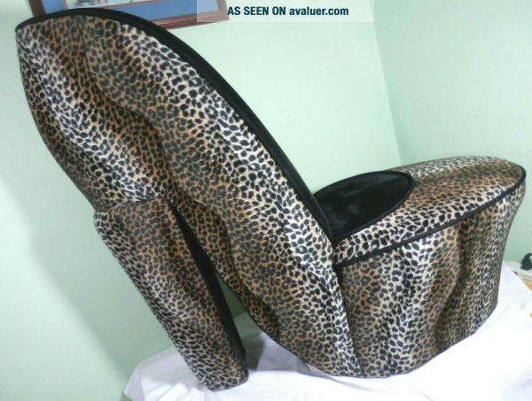 Rare Hard - To - Find Leopard Spotted LARGE Shoe Stiletto High Heel ...