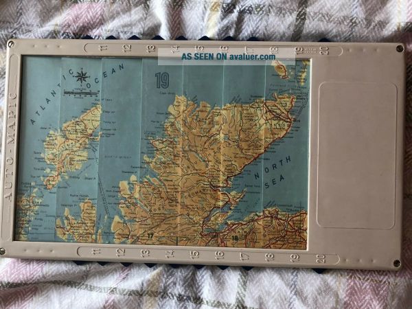 Vintage 1950s /60s Auto Mapic Automapic Road Map Of Great Britain ...