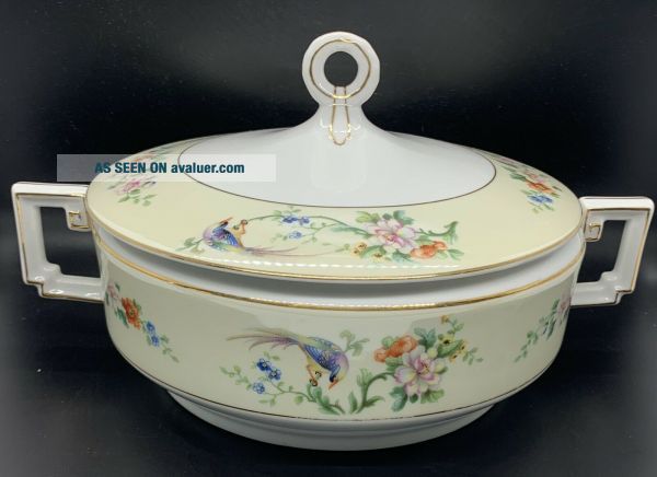 Antique Imperial Heinrich & Co Selb Bavaria Songbird Covered Serving ...
