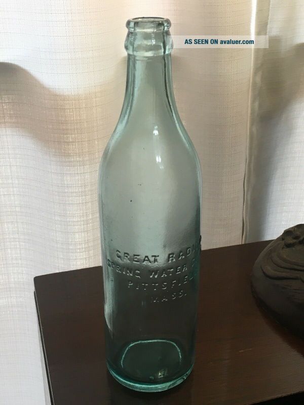 Antique Quack Medicine Aqua Blue Great Radium Spring Water Bottle ...