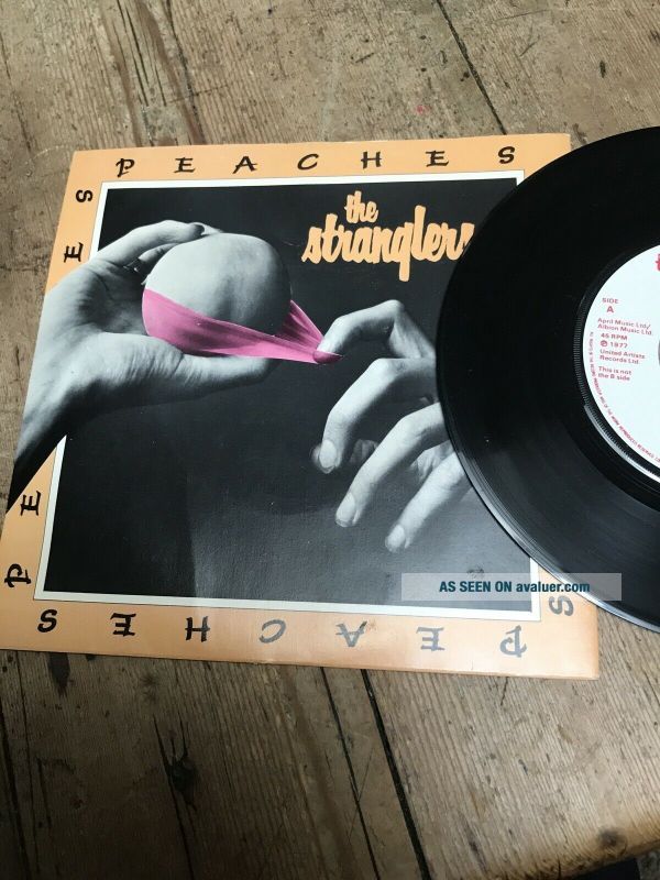 RARE THE STRANGLERS Peaches Go Buddy Go 1977UK W/PEACH P/S. Exc Con ...