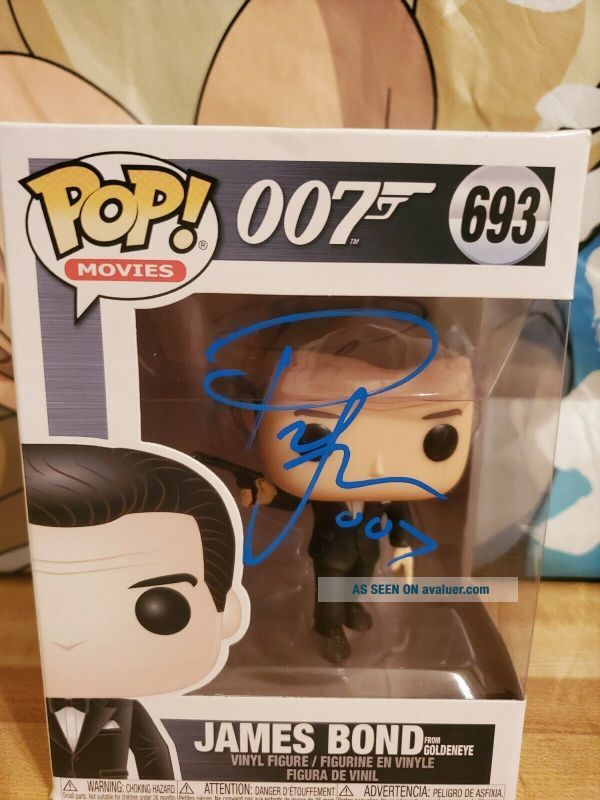 Pierce Brosnan Signed Funko Pop JAMES BOND 007 RARE | #30613084