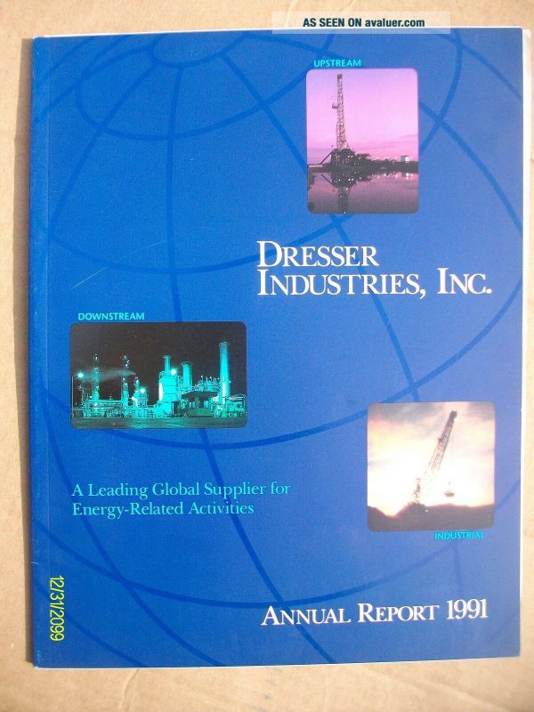 Rare Vintage 1991 Dresser Industries Annual Report Booklet 48 - Pages ...