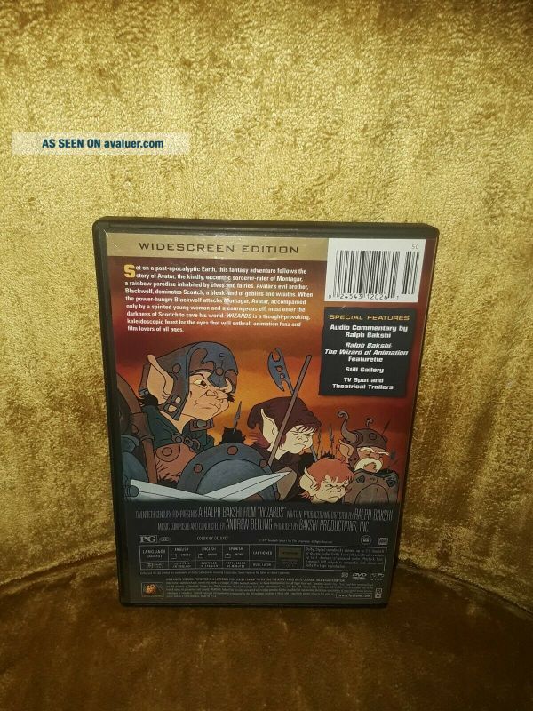 1977 Wizards DVD Rare Dark Fantasy Animation Ralph Bakshi | #30643834