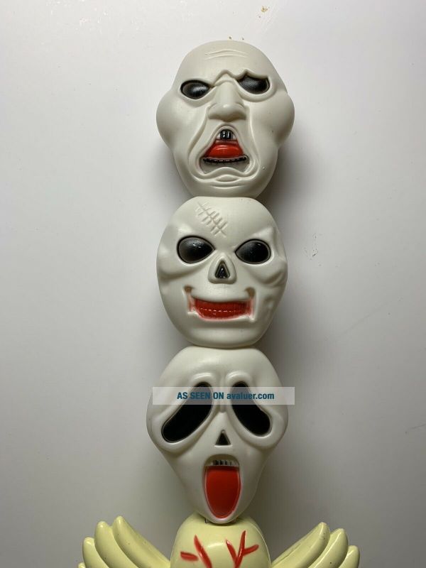 Rare Vintage Blow Mold Monster Horror Terror Freak Rad Sword Bat Wand ...