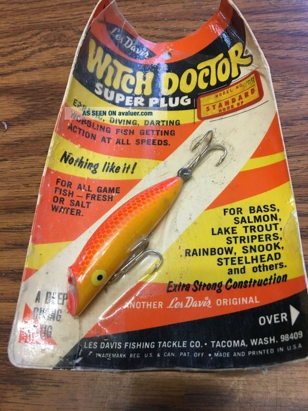 Vintage Les Davis Whitch Doctor Plug Salmon/Trout. | #30772028