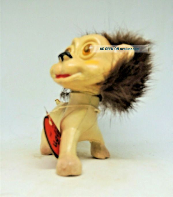 The Lovable UGLIES Rare Short Hair LION Moveable Head HONG KONG TAG ...