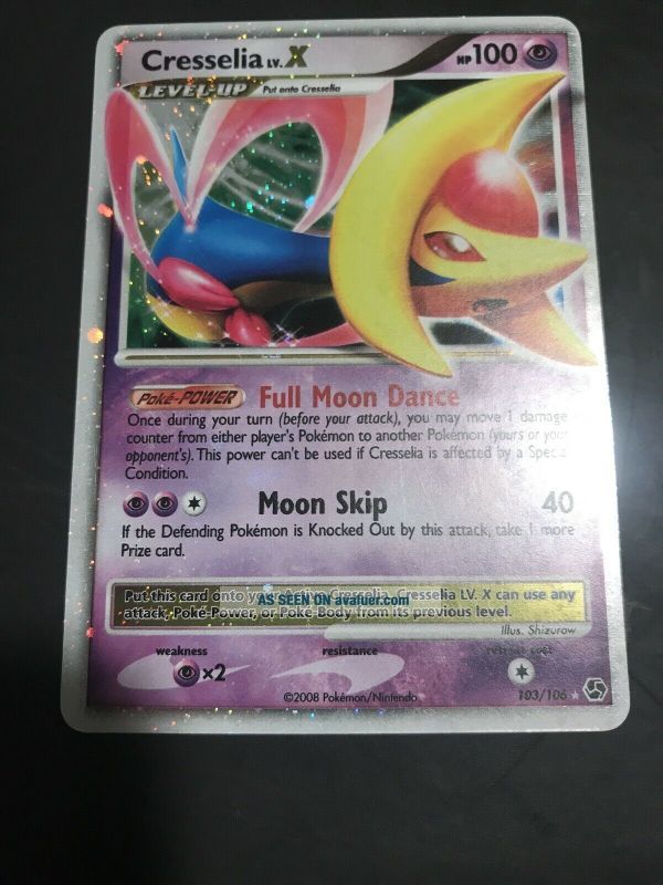 Pokemon Cresselia LV. X 103/106 Great Encounters Holo Rare Individual ...