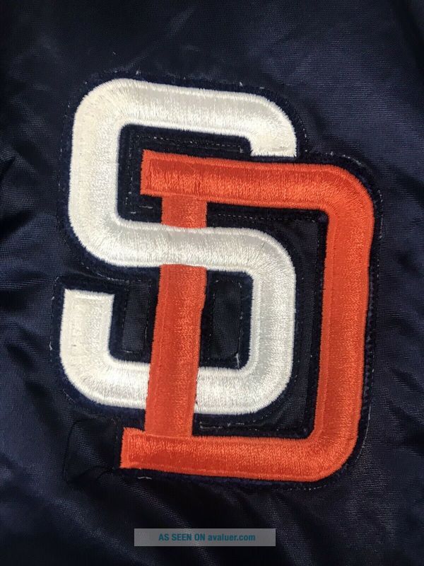 Vtg San Diego Padres Starter Satin Snap Jacket Rare 90s Size XL | #30770400