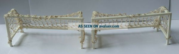 Subbuteo C148: Standard Deluxe Goals And Nets White Rare Football ...