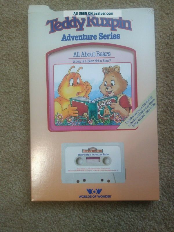 Teddy Ruxpin ALL ABOUT BEARS WOW Worlds Of Wonder Adventure Series Book ...