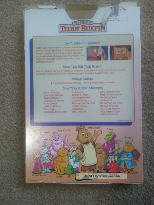 Teddy Ruxpin ALL ABOUT BEARS WOW Worlds Of Wonder Adventure Series Book ...