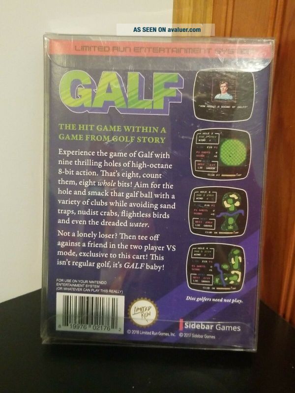 Galf NES Grassy Green Edition Limited Run Games W/ Card Nintendo Switch ...