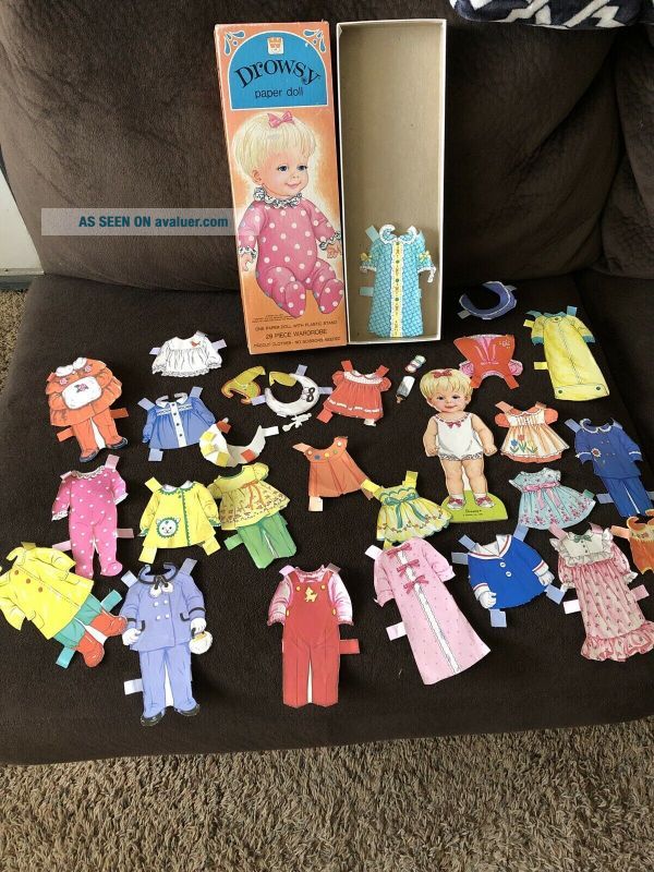 Vintage 1975 Whitman Mattel Drowsy Paper Doll W/ Box | #30863094
